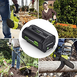 Dutyone 6.0Ah Battery Replacement for Ryobi 40V Cordless Power Tools Battery OP4015 OP4026 OP40201 OP40261 OP4030 OP40301 OP4040 OP40401 OP4050 OP40501 OP40601 OP4050A Lithium Ion Battery