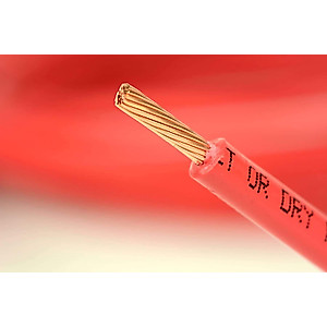 TEMCo 50ft 12 AWG Pair Solar Panel Extension Cables with M-F Solar Connector Ends (1 Black + 1 Red) Qty:1