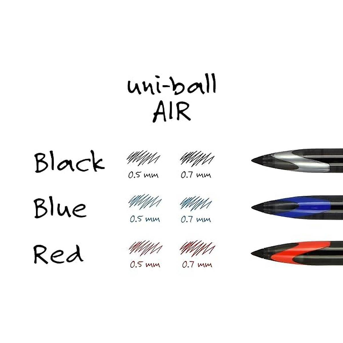 Uniball Air 2 Pack in Assorted, 0.38mm Ultra Micro Rollerball Pens