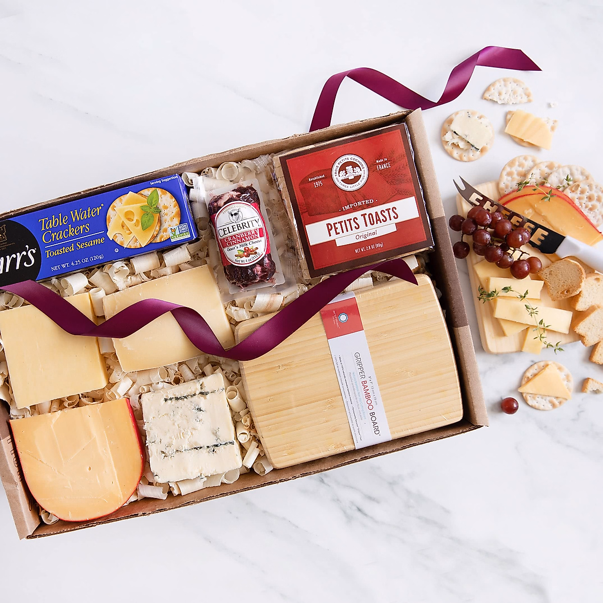Say Cheese Gift Box – Gourmet Artisan Cheese & Crackers Sampler | Perfect for Gifting & Entertaining | Specialty Cheese Collection for Food Lovers