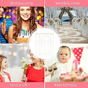 VOSAREA 50pcs Metal Floral Place Card Holder Round Shaped Memo Photo Holder Flower Picks Clip for Wedding Birthday Baby Shower (Round Shape)