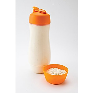 MSC International 50993 Joie Pancaker Squeeze Bottle Pancake Batter Mixer and Dispenser, 5.5-Ounce Capacity, Orange