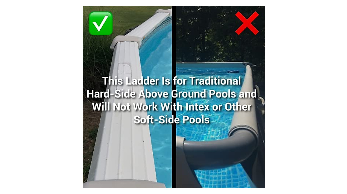 Blue Torrent A-Frame Pool Ladder - Durable & Safe