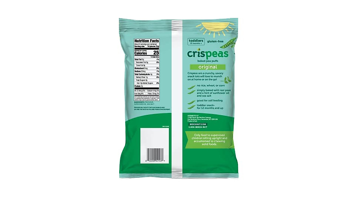 Beech-Nut Crispeas: Healthy Baked Pea Puffs for Toddlers