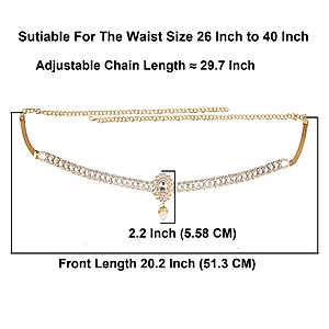 Efulgenz Kamarbandh for Women Indian Bollywood Vintage Waist Belt Belly Chain Kamarbandh Bridal Dangle Tassel Body Jewelry