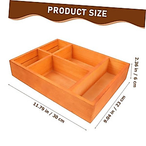 Garneck Tea Bag Storage Box Service Plate Tea Organizer for Tea Storage Jewelry Organizer Trays for Drawers Coffee Accessories for Espresso Machine Snacks Tray Tea Bags Light Brown Wooden