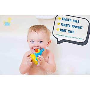 3" Bodybuilder Rubber Duck [Floats Upright] - Baby Safe Bathtub Bathing Toy