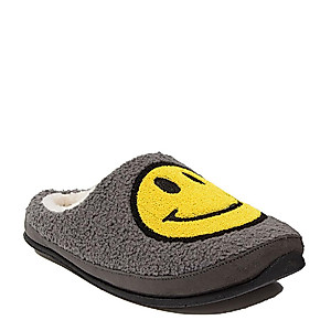 Deer Stags mens Wink Slipper, Charcoal/White, 12 US