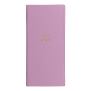 Letts Icon Slim Pocket Password Book, Cream Paper, 160 Pages, 5.75 x 2.75 x 0.375 Inches, Pink (B090131)