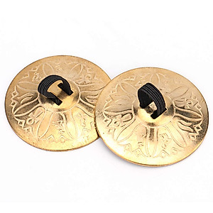 Foraineam 2 Pairs / 4 pcs American Belly Dance Finger Zills/Sagats/Cymbals