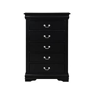 ACME Furniture Louis Philippe Chest, Black, One Size