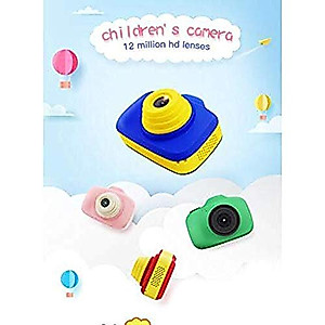 LKYBOA Kids Camera,Mini Digital Camera 2.3 Inch Cartoon Cute Camera Toys Children 1080P Camera Children Camera Birthday Shockproof Digital Video (Color : Green)
