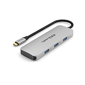 EZQuest USB C Hub Docking Station 7 in 1 with 3 Gen 2 10Gbs USB C Ports, 3 USB A 3.0 Ports, 1 USB C Power Delivery 3.0 with 5Gbs Data, Compatible with MacBook/Dell/HP/Lenovo Laptops