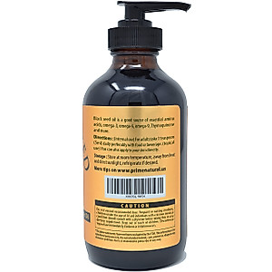Organic Black Seed Oil 16oz - Cold Pressed Unrefined High Thymoquinone 1.7% USDA Certified - Turkish Origin Potent Nigella Sativa Liquid - Vegan Omega 3 6 9, Antioxidant Immune Boost Joints Skin Hair