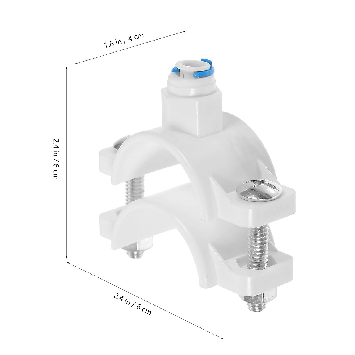 Mounting Accessories Saddle Clamp Drain Plastic Drain Saddle Valve Drain Pipe Saddle Water Drain Sink Saddle Sink Water Filter Water Filters Valve Equipment Pom Plastic Refit White