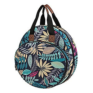 menolana Knitting Bag, Travel Yarn Storage Tote Organizer, Unfinished Embroidery Project Bag, Crochet Hooks, Knitting Needles and Accessories, Large Capacity