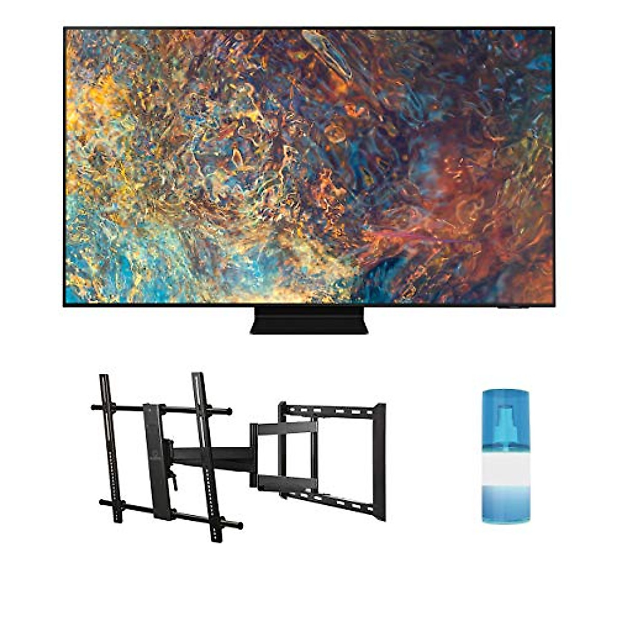SAMSUNG QN85QN90AA 85" Neo QLED QN90AA Series 4K Smart TV with a Walts TV Large/Extra Large Full Motion Mount for 43"-90" Compatible TV's and Walts HDTV Screen Cleaner Kit (2021)
