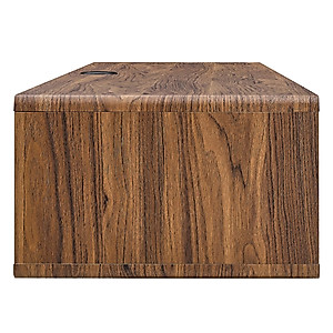 60" Wall Mount Wood Office Desk Natural