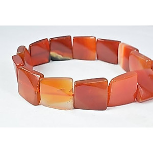 Carnelian Stone Square Beads Size 18x18mm Gemstone Beads Beads, Gemstones, Square Beads, Carnelian