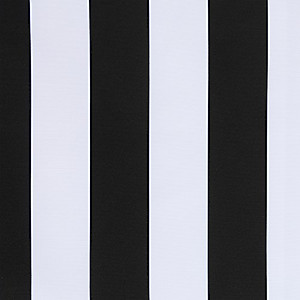 LOFT LIVING Corsica Stripe Indoor/Outdoor Curtain Panel 50" x 108" in Black