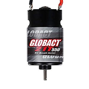 Globact Rc Motor 550 21T Brushed Motor for 1/10 RC Scale Rock Crawler Car TRX4 TRX6 Redcat Axial SCX10 SCX10II AXI03007 JL 90046 RC4WD D90