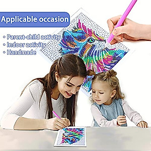 FURDOHAI 5d Diamond Art for Kids Suitable for Ages 6-12 Diamond Art and Crafts Creative Gift (cat)