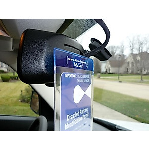 JL Safety 2 MirorTag Bronze Tag Holders Easily Display & Put Away a Handicap Parking Placard. Magnetically snap Your Tag On & Off to Magnet adhered Behind Rearview Mirror. 2 Included- Made in USA