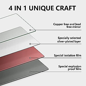 LVSOMT Full Length Floor Mirror, Free Standing Body Mirror, Wall Mounted Hanging Mirror, Large Dressing Mirror, Leaning Against Wall Mirror, Big Mirror for Bedroom Living Room Locker Room, 63"x20"