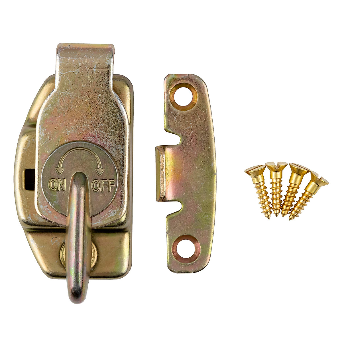Brass Plated Table Leaf Lock - Dining Table Leaf Latches - Table Buckle Connectors - Table Locks for Leaves - Antique Furniture Hardware | TT1-SB