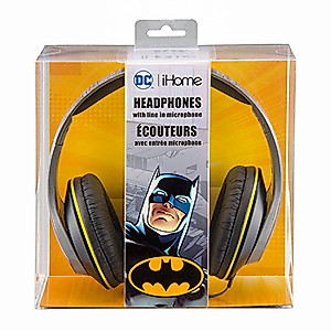 eKids by iHome Batman On Ear Headphones with Built in Mic (Ri-M40BM.FXv7)