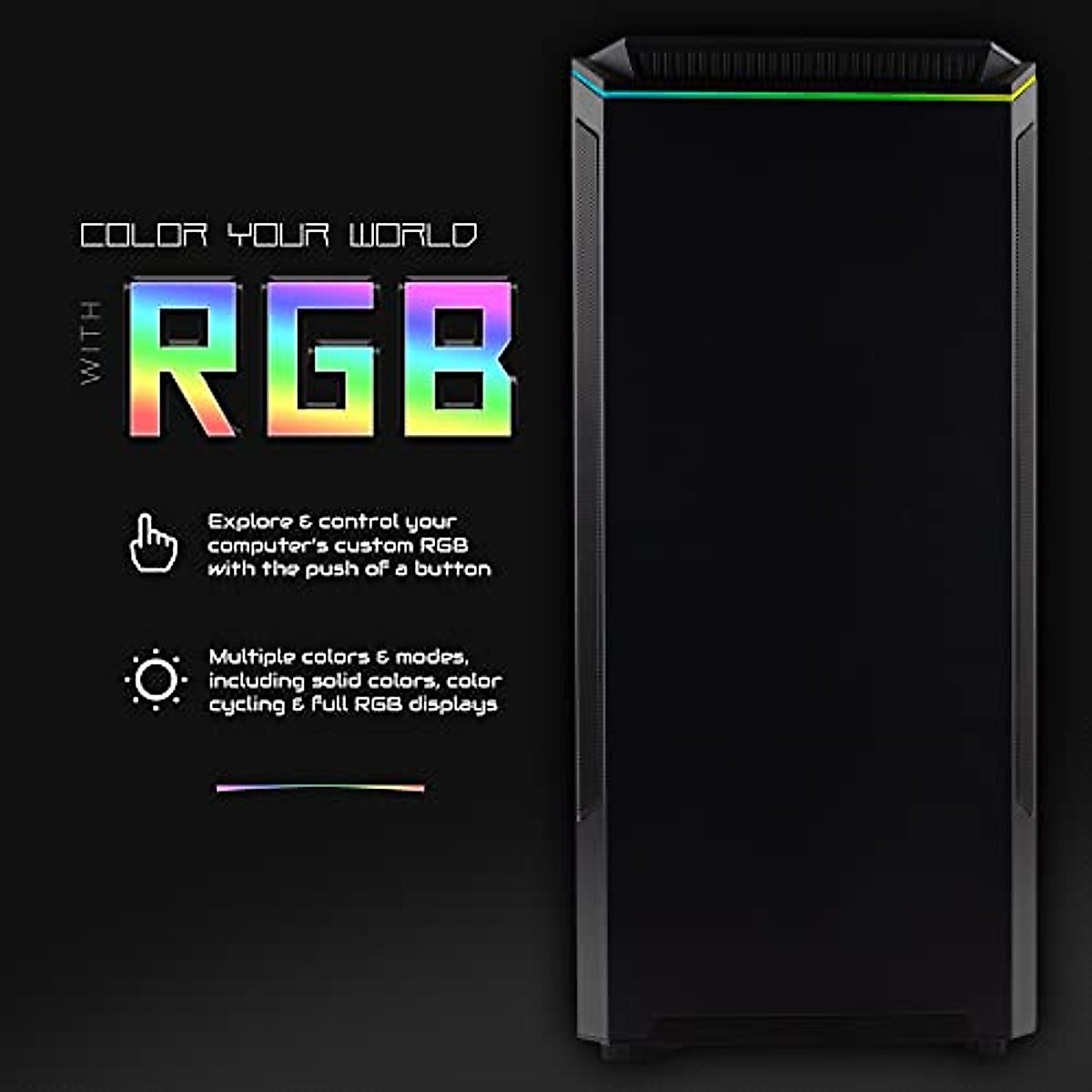 Periphio Ghoul Prebuilt Gaming PC - GeForce GT 1030 (2GB) GPU| Intel Core i5-6500 CPU (3.6GHz Turbo) | 1TB Solid State SSD | 16GB DDR4 RAM | Windows 10 Gaming Desktop Computer | WiFi + BT