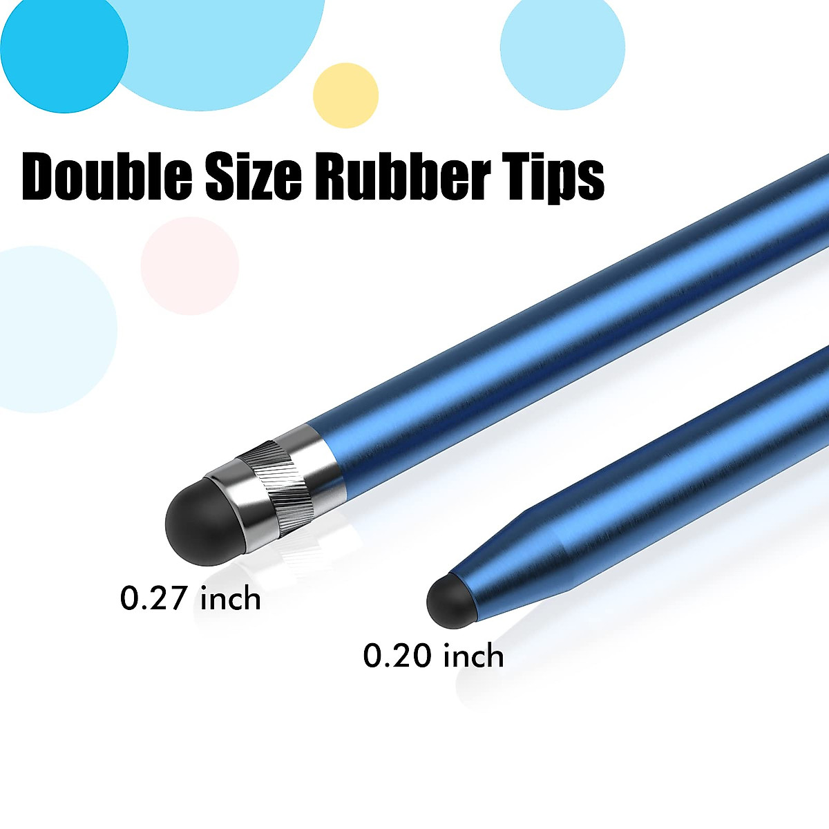 Digiroot 20 Pieces Rubber Replacement Tips, Sensitive and Durable, Only Compatible with Digiroot 2 in 1 Rubber Tip Stylus Pens