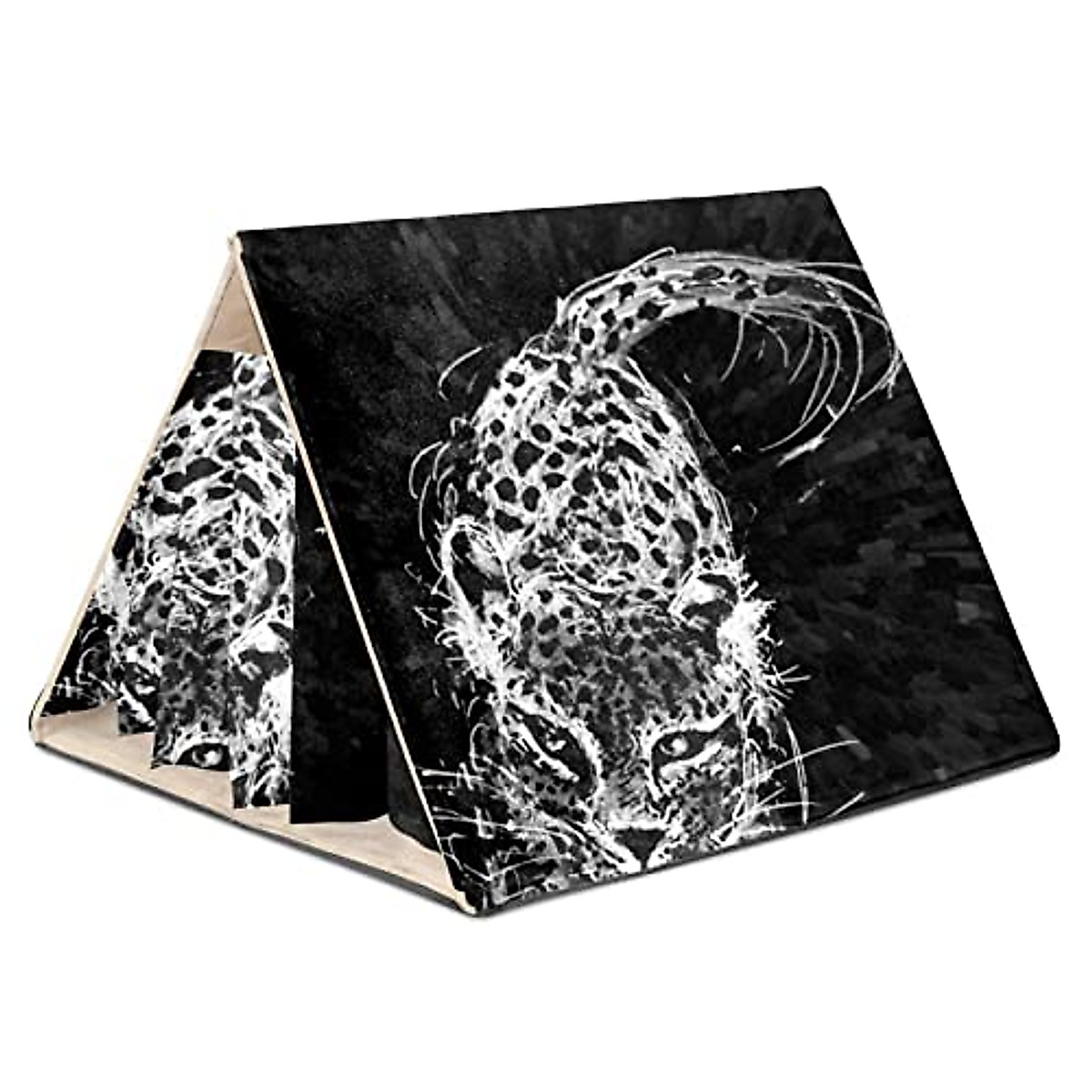 Leopard, Guinea Pig Bed Washable Small Animal Hideout, Hamster Cage Accessories for Gerbils Chipmunks Squirrels Hedgehogs Guinea Pigs