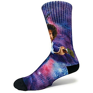 Oooh Yeah! Unisex Bob Ross Crew Cotton Athletic Socks
