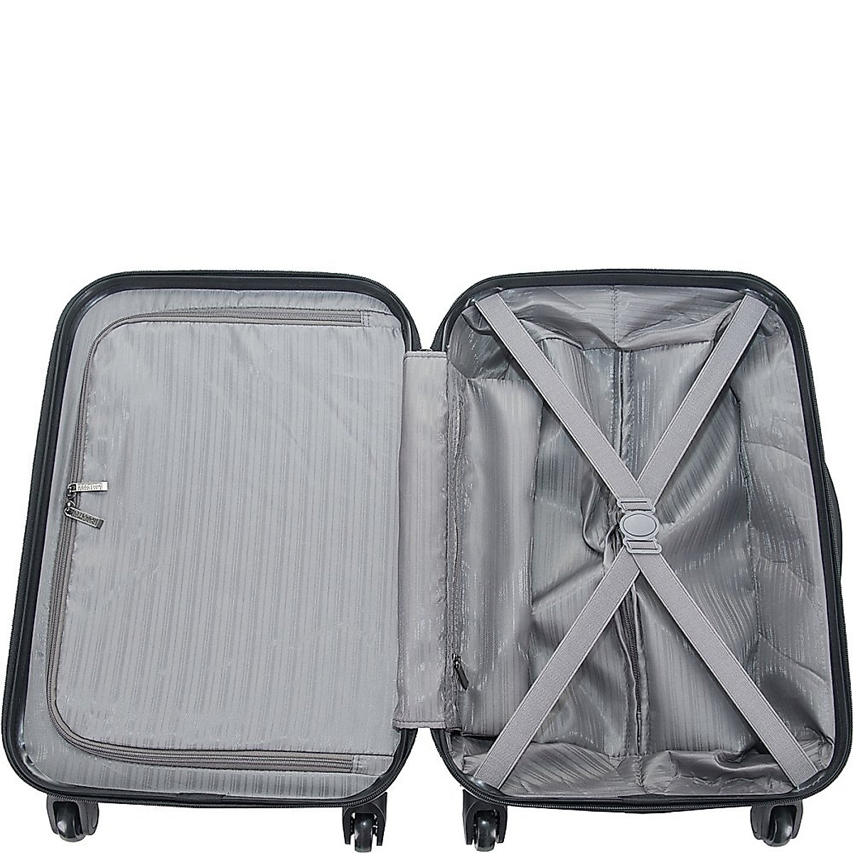 Kenneth Cole REACTION Out of Bounds Lightweight Hardshell 4-Wheel Spinner Luggage, Rose Gold, 20-Inch Carry On