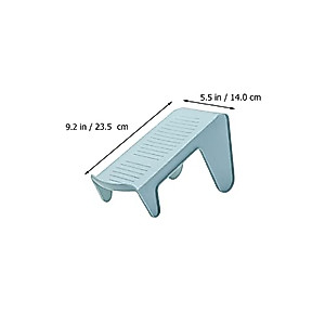 Veemoon 8pcs Rack% Bathroom Saving Organizer Multi- Holder Layer for Plastic Stands Blue Stacker Deck Shoes Stack Wall, Space Clo Slots Double Professional Stacker: Simple