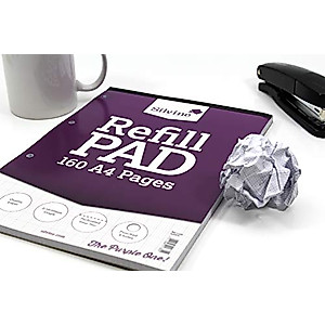 Silvine Refill Pad Headbound Perforated Punched Graph 2/10/20mm 75gsm A4 Ref A4RPG [Pack of 6]