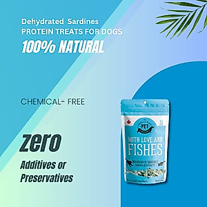 The Granville Island Pet Treatery Pure Proteins with Love and Fishes Sardine Treats for Dogs & Cats, 210 Gram