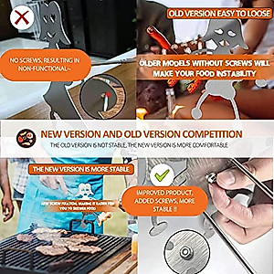 HIKATOP Stainless Steel Hot Dog Grill, Hot Dog Stick for Campfire, Barbecue Stick Suitable for BBQ Utensils, BBQ Fork Tools for Outdoor Cooking, Party & Family Dinner（2pcs)