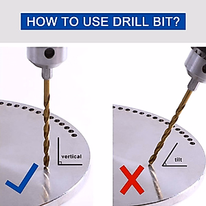 VTEVER Cobalt Drill Bit Set M35 HSS 13-Piece Jobber Drill Bit Kit for Stainless Steel,Hard Metal,Cast Iron and Wood Plastic,1/16"-1/4"…