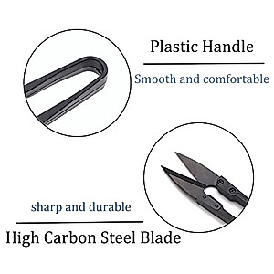 JINJIAN Bonsai Pruning Scissors 6PCS - Small Pruner Shears Bud Leaves Trimmer Garden Shears for Plants, Gardening Clippers for Flower Bonsai Trimming Pruners Trimmers Secateurs(BLACK)