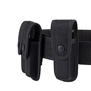 Dotacty Nylon Mag Pouch Single/Double Magazine Pouch Pistol Mag Holster Duty Belt/MOLLE Molded 9mm Mag Holder Carry Case (Nylon Single Pouch)