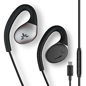 Avantree Resolve-C - USB-C Wired Open-Ear Earbuds with Mic & in-Line Volume Control, Designed for Small to Medium Ears and Compatible with New iPhone 15 & 16, Samsung, Google & Android Type C Phones