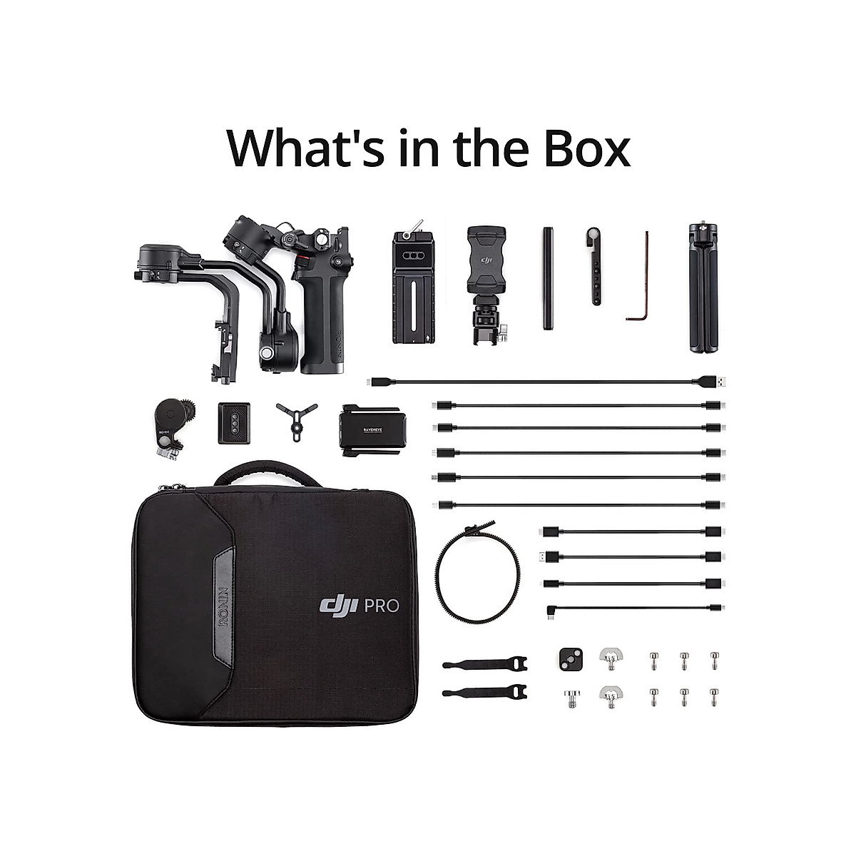 DJI RSC 2 Combo - 3-Axis Gimbal Stabilizer for DSLR and Mirrorless Camera, Nikon, Sony, Panasonic, Canon, Fujifilm, 6.6 lb Payload, Foldable Design, Vertical Shooting, OLED Screen, Black.