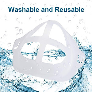 labato 3D Bracket Mask Insert Breathe Cup for Breathing Room, Silicone Mask Guard Face Mask Frame Cool Mask Cups Under Mask, Turtle Mask Spacer Nose Mouth Shield Mask Accessories for All Masks, 5PCS