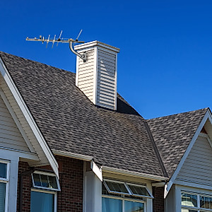 RCA Compact Outdoor or Attic Yagi HD TV Antenna with Super Long 75 Mile Range – Digital OTA Antenna for Clear VHF & UHF Reception, NexGenTV ™ Compatible, Supports 4K/8K 1080p TVs