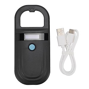 Pet Microchip Reader, FDX B Animal Universal Microchip Tag Reader Scanner, Pet Microchip Scanner, 300mAh (Black)
