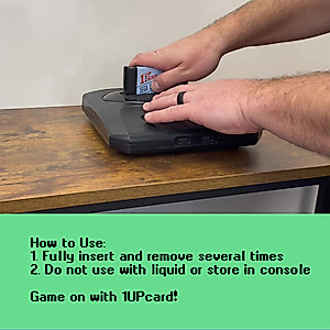 1UPcard Video Game Console Cleaner Compatible With SEGA Genesis/Mega Drive
