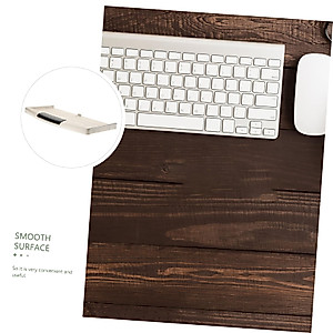 NUOBESTY 1 pc Large Keyboard Tray Slide-Out Computer Desk Keyboard Drawer Accessory for Office Beige Keyboard Stand