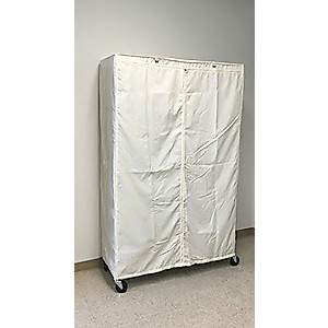 Formosa Covers Storage Shelving Unit Cover, fits Racks 36" Wx18 Dx72 H one Side See Through PVC, Off-White Color, Cover Only